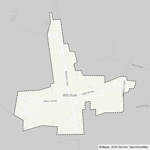 Map Witcham: map of Witcham, East Cambridgeshire CB6 2 and practical ...