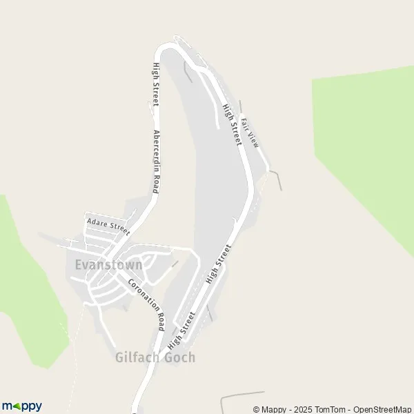 Map Gilfach Goch: map of Gilfach Goch, Rhondda Cynon Taff CF39 8 and ...