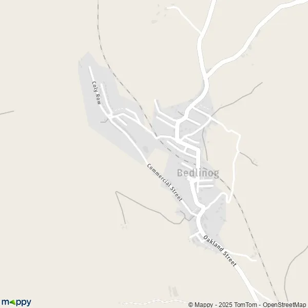 Map Bedlinog: map of Bedlinog, Merthyr Tydfil CF46 6 and practical ...