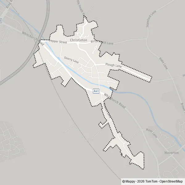 Map Christleton: map of Christleton, Cheshire West and Chester CH3 7 ...