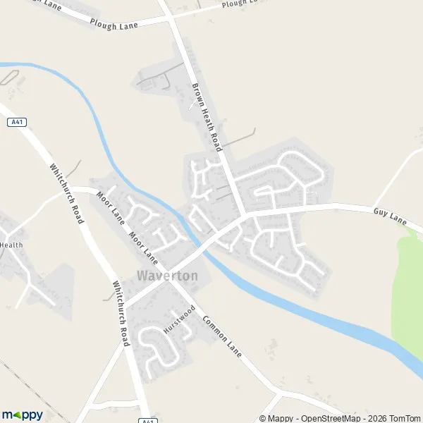 Map Waverton: map of Waverton, Cheshire West and Chester CH3 7 and ...