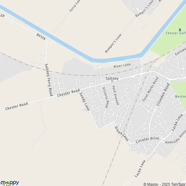 Map Saltney: map of Saltney, Flintshire CH4 8 and practical information