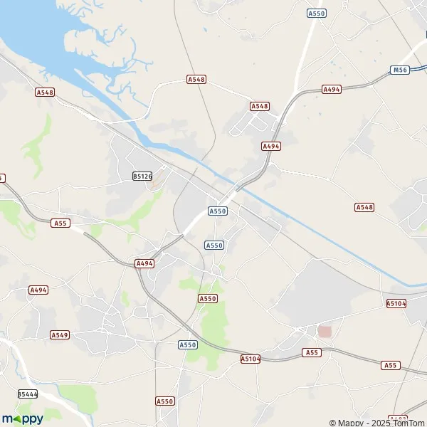 Map Shotton: map of Shotton, Flintshire CH5 1 and practical information