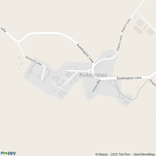 Map Puddington: map of Puddington, Cheshire West and Chester CH64 5 and ...