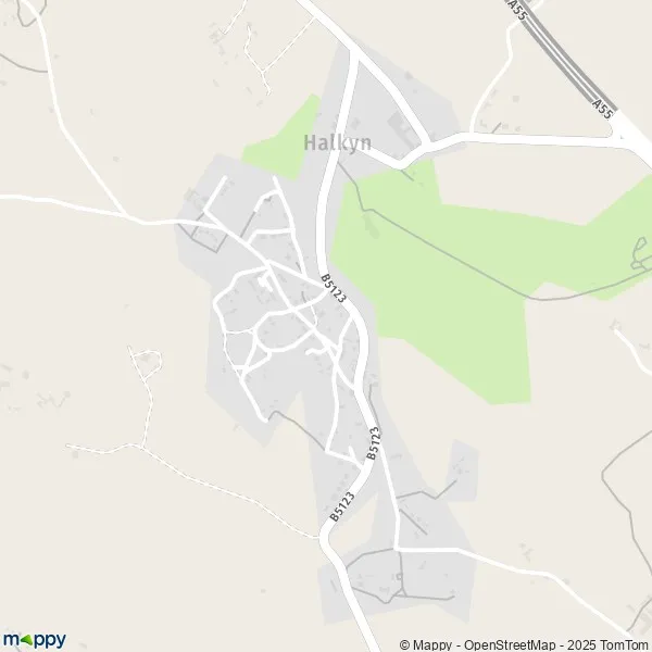 Map Halkyn: map of Halkyn, Flintshire CH8 8 and practical information