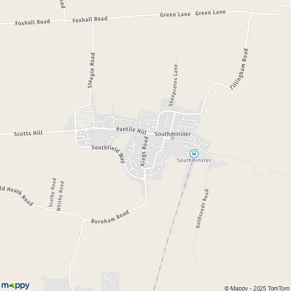 Map Southminster Railway Station: map of Southminster Railway Station ...