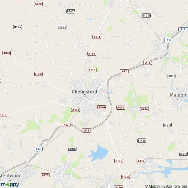 Map Roxwell: map of Roxwell (CM1 4) and practical information