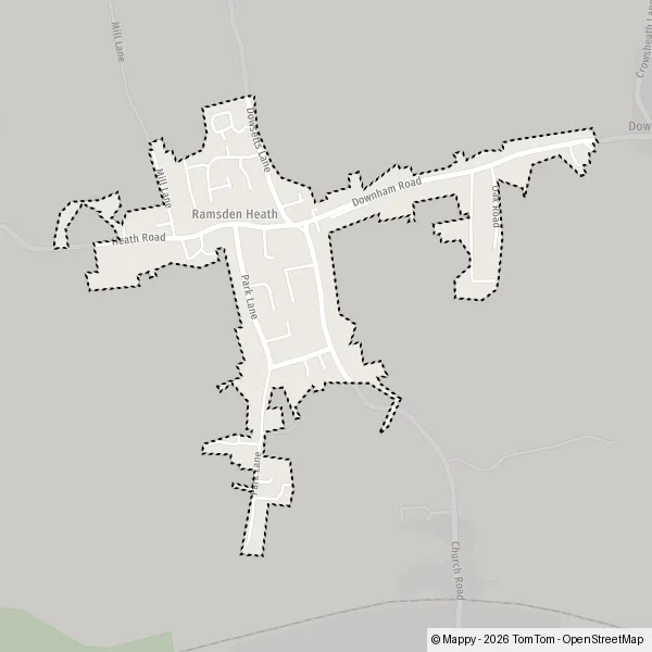Map Ramsden Heath: map of Ramsden Heath, Chelmsford CM11 1 and ...