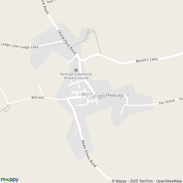 Map Purleigh: map of Purleigh, Maldon CM3 6 and practical information