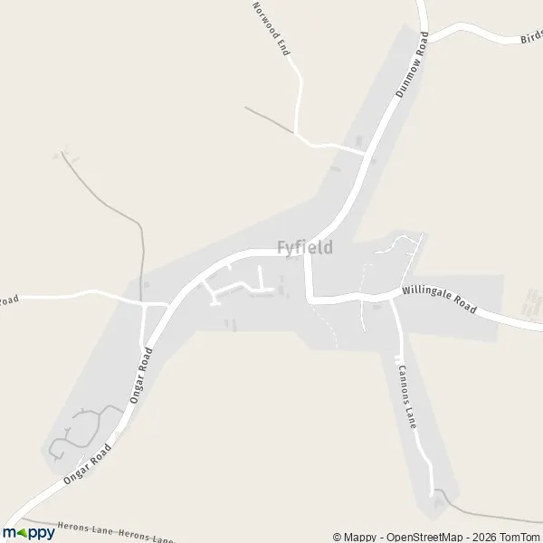 Map Fyfield: map of Fyfield, Epping Forest CM5 0 and practical information