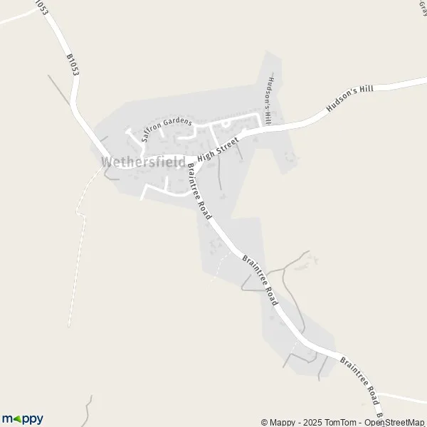 Map Wethersfield: map of Wethersfield, Braintree CM7 4 and practical ...