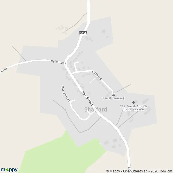 Map Shalford: map of Shalford, Braintree CM7 5 and practical information