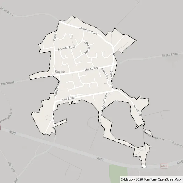 Map Rayne: map of Rayne, Braintree CM77 6 and practical information