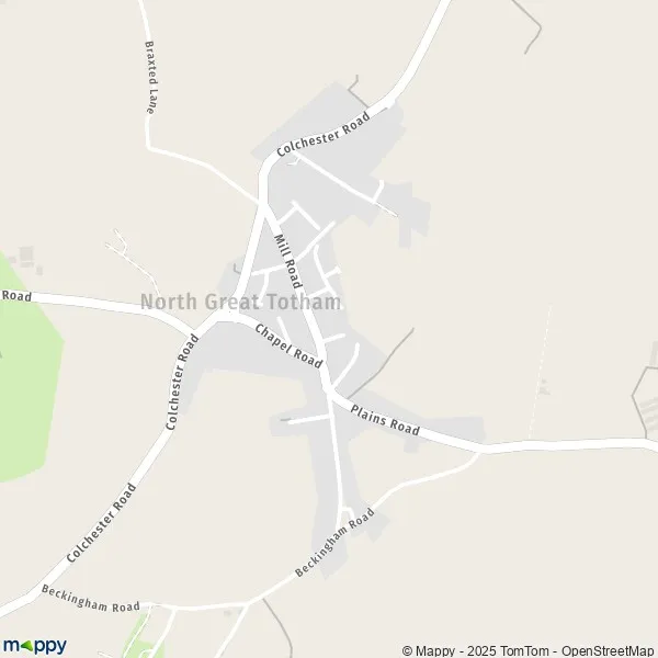 Map North Great Totham: map of North Great Totham, Maldon CM9 8 and ...