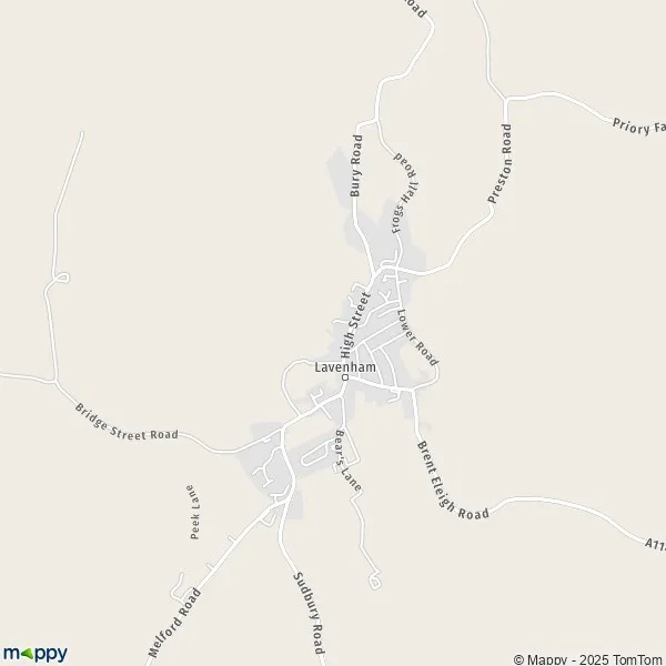 Map Lavenham: map of Lavenham, Babergh CO10 9 and practical information