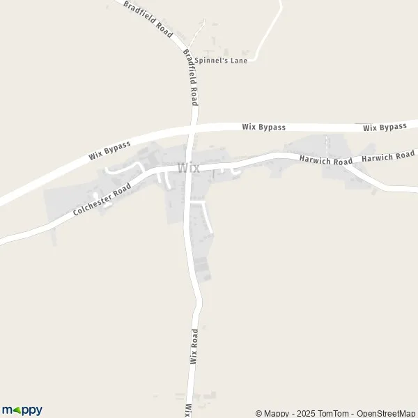 Map Wix: map of Wix, Tendring CO11 2 and practical information