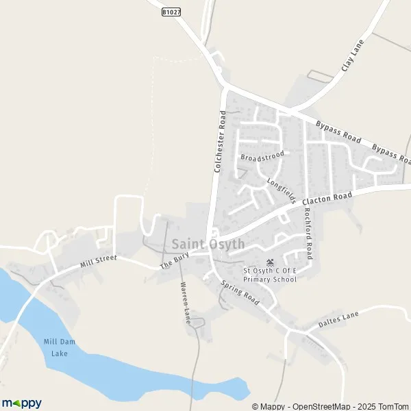 Map Saint Osyth: map of Saint Osyth, Tendring CO16 8 and practical ...