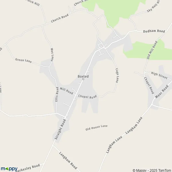 Map Boxted: map of Boxted, Colchester CO4 5 and practical information