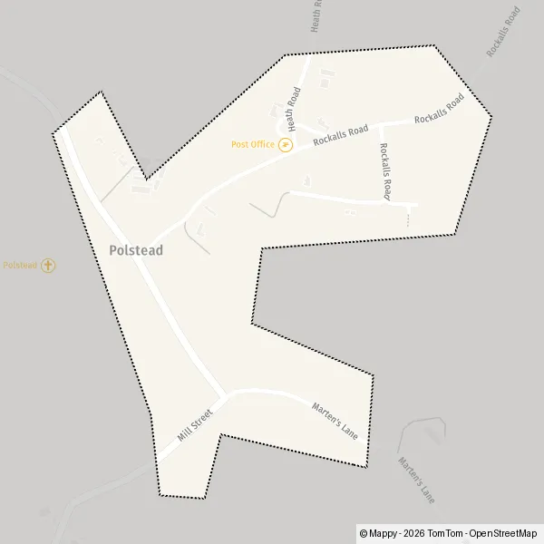 Map Polstead: map of Polstead, Babergh CO6 5 and practical information