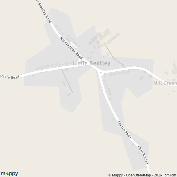 Map Little Bentley: map of Little Bentley, Tendring CO7 8 and practical ...