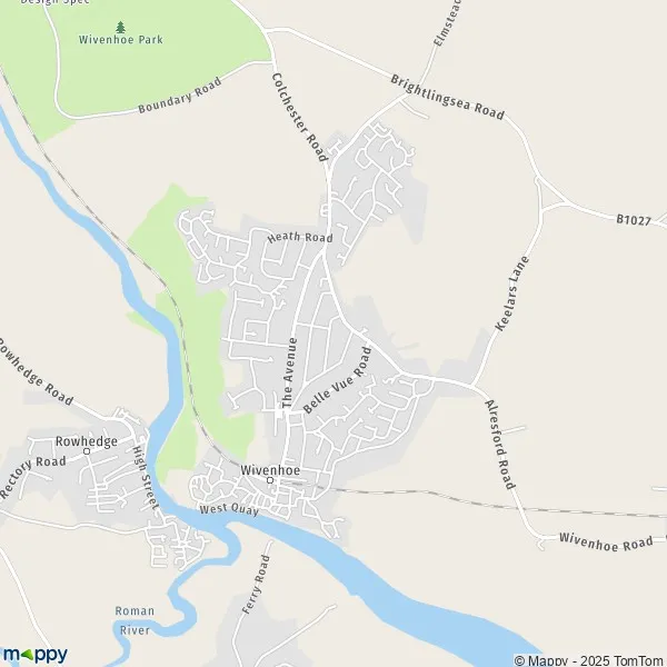 Map Wivenhoe: map of Wivenhoe, Colchester CO7 9 and practical information