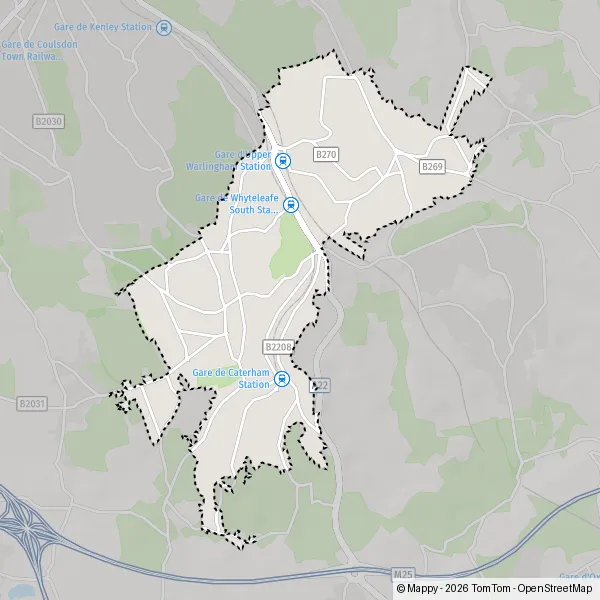 Map Whyteleafe: map of Whyteleafe, Tandridge CR3 0 and practical ...