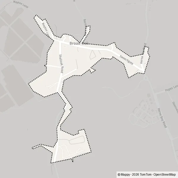 Map Broad Oak: map of Broad Oak, Canterbury CT2 0 and practical information
