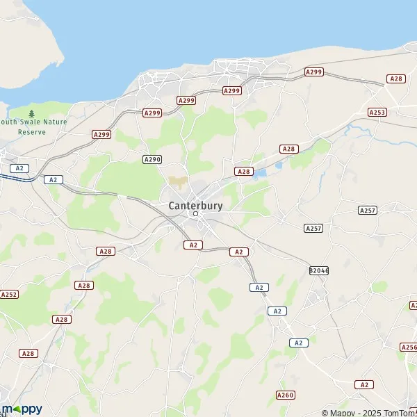 Map Canterbury: map of Canterbury (CT3 1) and practical information