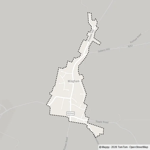 Map Wingham: map of Wingham, Dover CT3 1 and practical information
