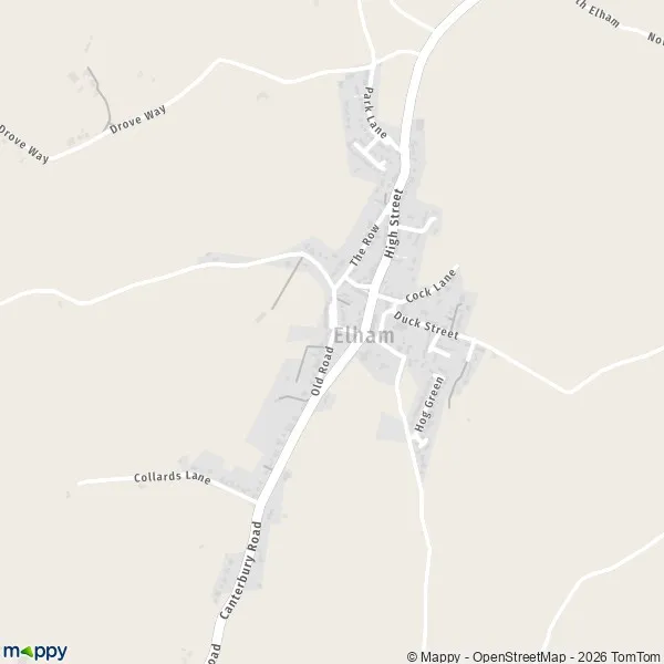 Map Elham: map of Elham, Shepway CT4 6 and practical information