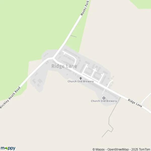 Map Ridge Lane: map of Ridge Lane, North Warwickshire CV10 0 and ...