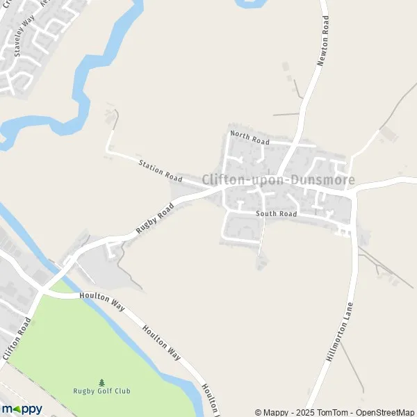 Map Clifton upon Dunsmore: map of Clifton upon Dunsmore, Rugby CV23 0 ...