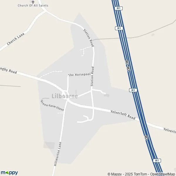 Map Lilbourne: map of Lilbourne, West Northamptonshire CV23 0 and ...