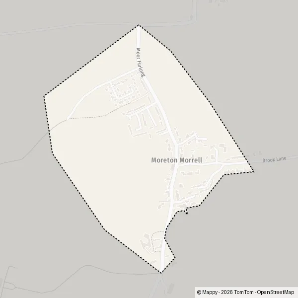 Map Moreton Morrell: map of Moreton Morrell, Stratford-Upon-Avon CV35 9 ...