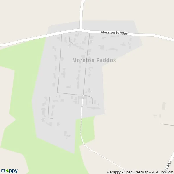Map Moreton Paddox: map of Moreton Paddox, Stratford-Upon-Avon CV35 9 ...