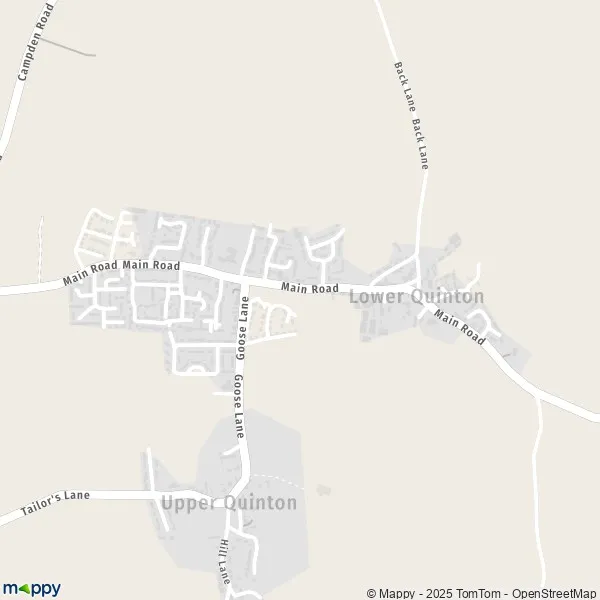 Map Lower Quinton: map of Lower Quinton, Stratford-Upon-Avon CV37 8 and ...