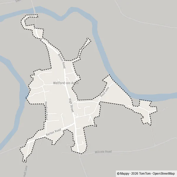 Map Welford-on-Avon: map of Welford-on-Avon, Stratford-Upon-Avon CV37 8 ...
