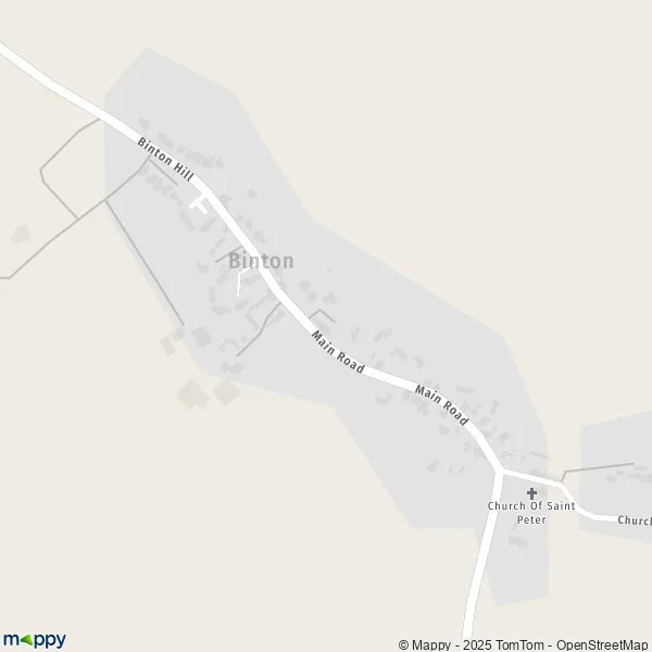 Map Binton: map of Binton, Stratford-Upon-Avon CV37 9 and practical ...