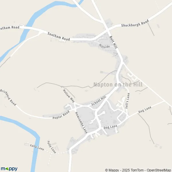 Map Napton on the Hill: map of Napton on the Hill (CV47 1) and useful ...