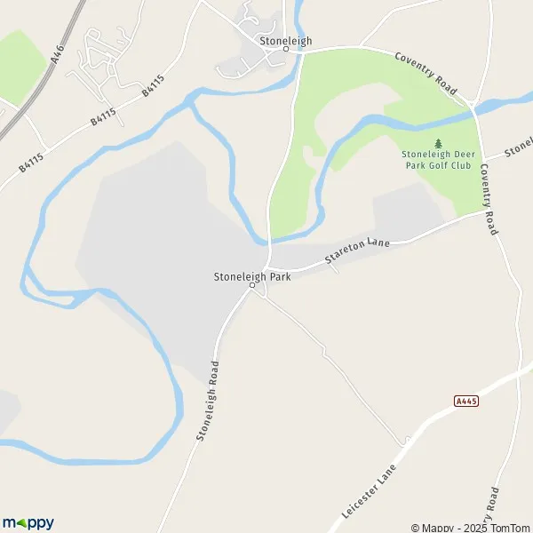 Map Stoneleigh Park: map of Stoneleigh Park, Warwick CV8 2 and ...