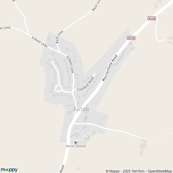 Map Eaton: map of Eaton, Cheshire East CW12 2 and practical information