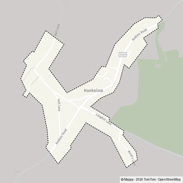 Map Hankelow: map of Hankelow, Cheshire East CW3 0 and practical ...