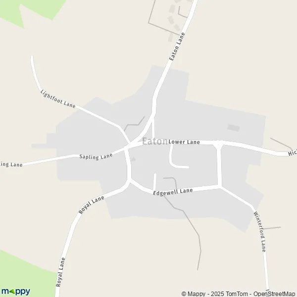 Map Eaton: map of Eaton, Cheshire West and Chester CW6 9 and practical ...