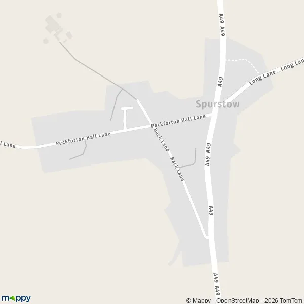 Map Spurstow: map of Spurstow, Cheshire East CW6 9 and practical ...