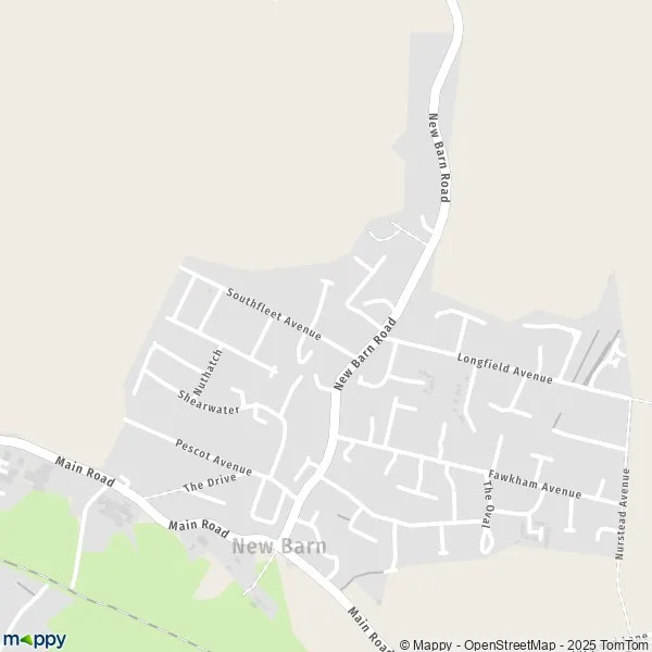 Map New Barn: map of New Barn, Dartford DA3 7 and practical information