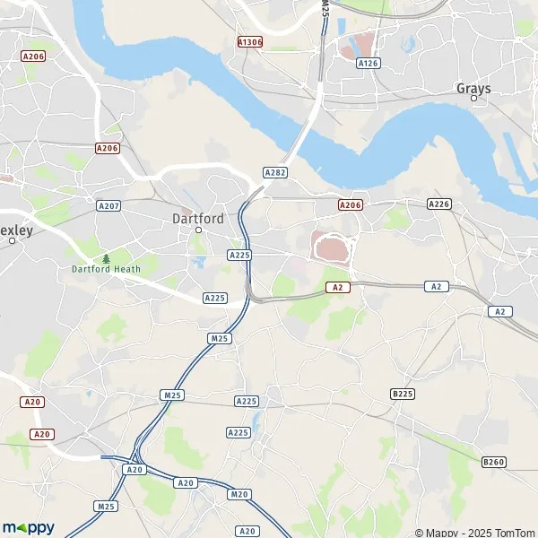 Map Dartford: map of Dartford (DA4 9JB) and practical information