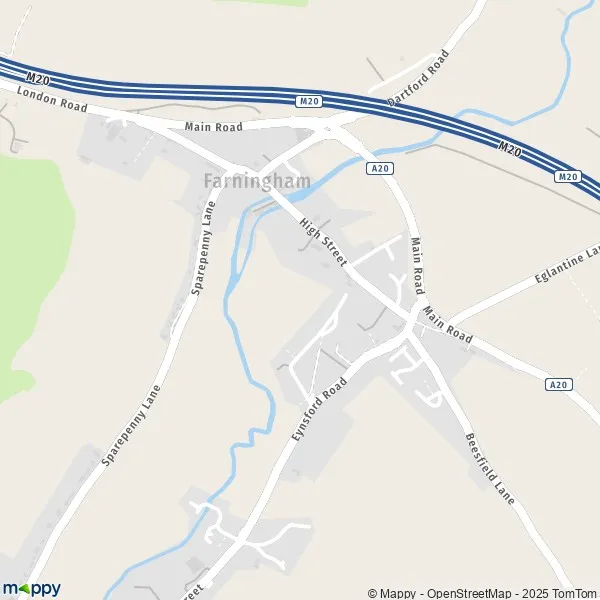 Map Farningham Road: map of Farningham Road (Railway Station), Dartford ...