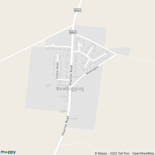 Map Newbigging: map of Newbigging, Angus DD5 3 and practical information