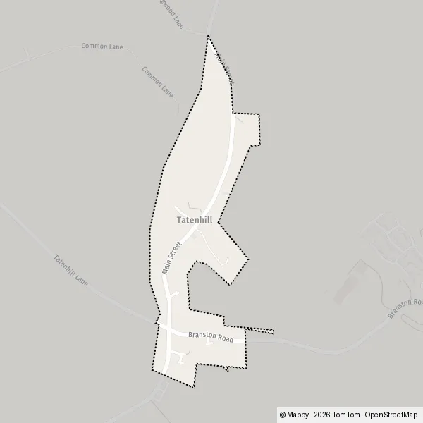 Map Tatenhill: map of Tatenhill, East Staffordshire DE13 9 and ...