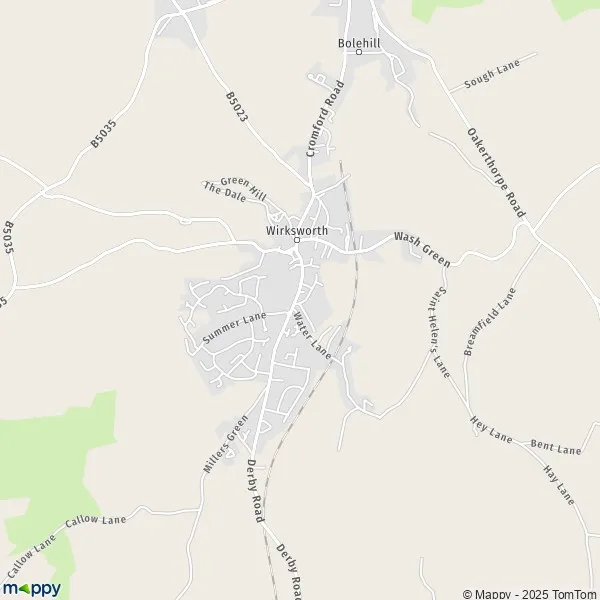 Map Wirksworth: map of Wirksworth, Derbyshire Dales DE4 4 and practical ...